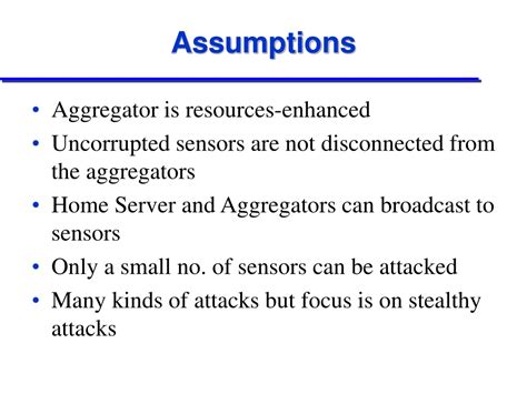 Ppt Sia Secure Information Aggregation In Sensor Networks Powerpoint