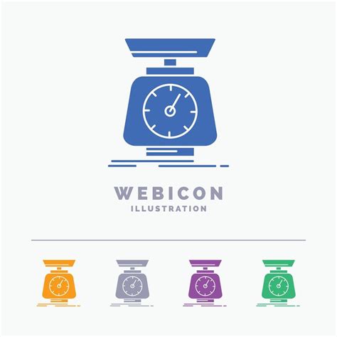 Implementation Mass Scale Scales Volume 5 Color Glyph Web Icon