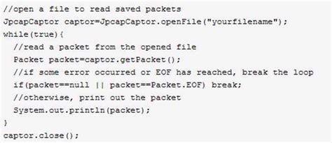Jpcap使用指南 技术文章