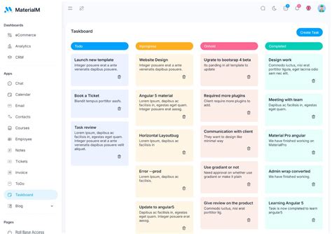 materialm material angular dashboard template wrappixel