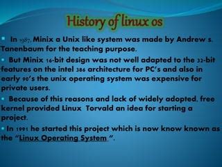 Linux Operating System PPTX