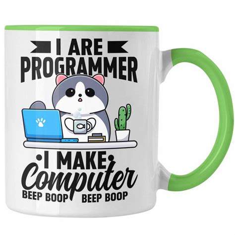 Trendation Tasse Trendation Lustige Programmierer Tasse Geschenk