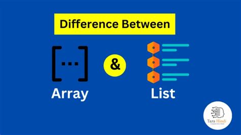 Difference Between Array And List Learn Computer Science And Technology