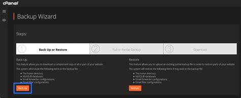 How To Do A Full CPanel Account Backup