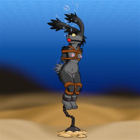Rule 34 Anthro Aquaphilia Ball And Chain Ball Gag Bondage Bound And