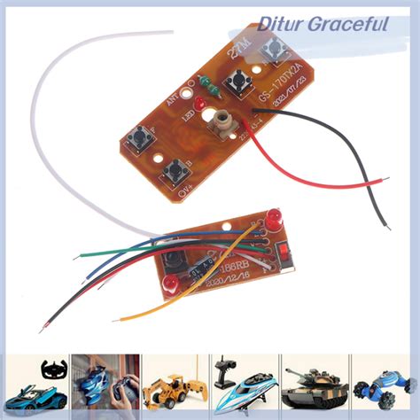 Ditur 4ch Rc Remote Control 27mhz Circuit Pcb Transmitter Receiver