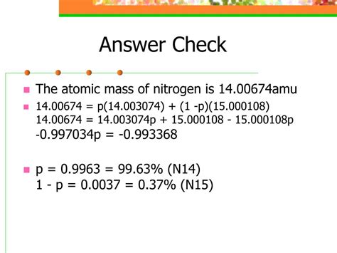 PPT Average Atomic Mass Abundance PowerPoint Presentation ID