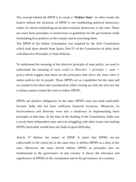 The Concept Of Dpsp Pdf