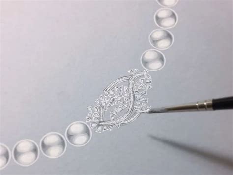 An Amazing Jewelry Gouache Rendering Illustration For Your Collection