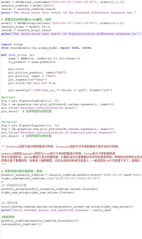 【机器学习and数据挖掘】基于自回归积分滑动平均模型的疫情分析报告 附完整python代码 疫情 数据挖掘 csdn博客