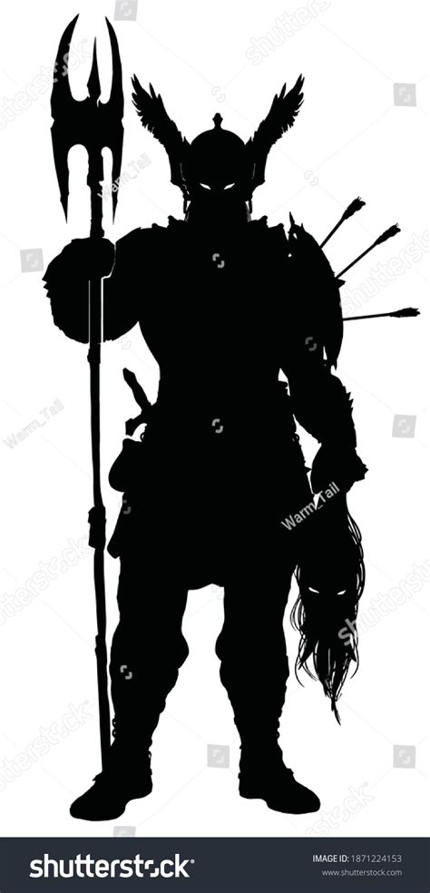 Viking Helmet Silhouette