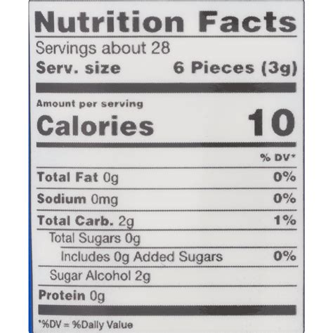 Tic Tac Nutrition Facts Besto Blog
