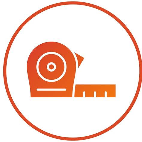 Premium Vector Measure Tape Icon Style