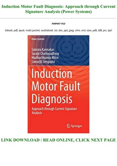 Read PDF Books Induction Motor Fault Diagnosis Approach Through Current Signature Analysis