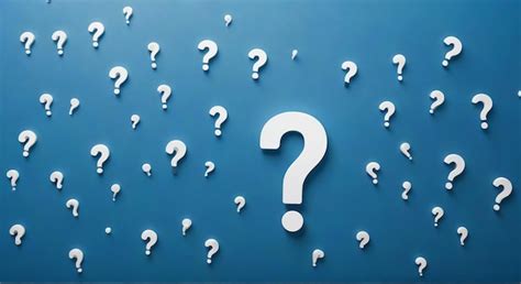 Premium Photo A Blue Background With White Question Marks Above A Blue Background With The