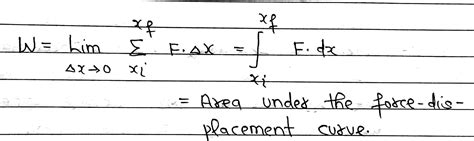 Work Done By A Variable Force Maths And Physics With Pandey Sir