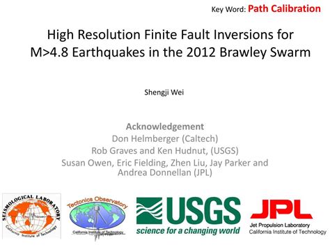 ppt high resolution finite fault inversions for m 4 8 earthquakes in