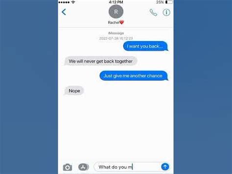 Texting My Ex Girlfriend... - YouTube