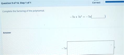 Solved Complete The Factoring Of The Polynomial Chegg Com