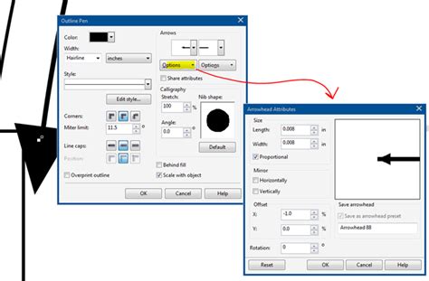 Arrowhead Editing And Keeping Not Working CorelDRAW Graphics Suite X CorelDRAW Graphics