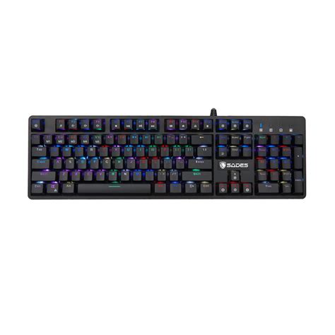 Keyboard Gaming Sades Mechanical Switch Optical Switch Rubber