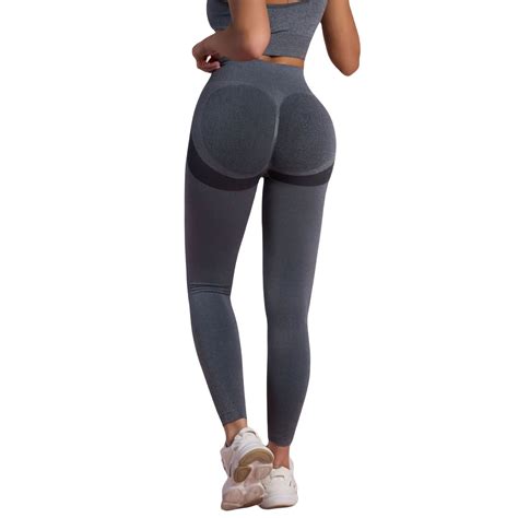Hidden Scrunch Lifting Leggings For Women High Waisted Workout Gym Seamless Yoga Pants Drop