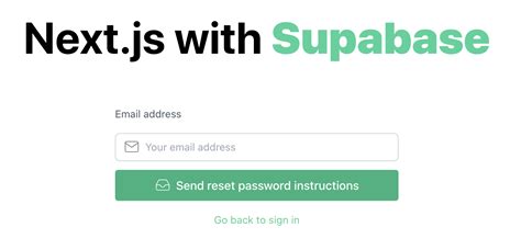 Mykhaylo Ryechkin User Authentication In Nextjs With Supabase