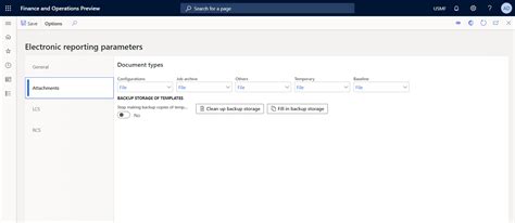 Configure The Electronic Reporting Er Framework Finance