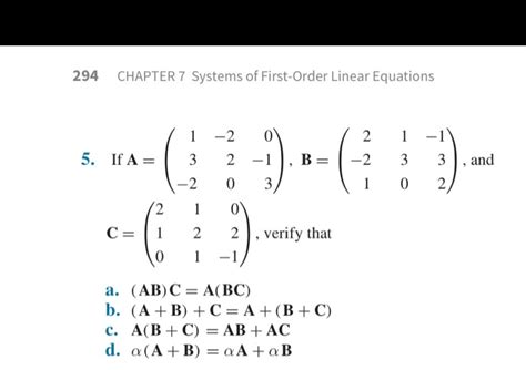 Solved 294 Chapter 7 Systems Of First Order Linear Equations