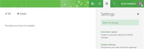 office 365 out of office settings ﻿ cloud services