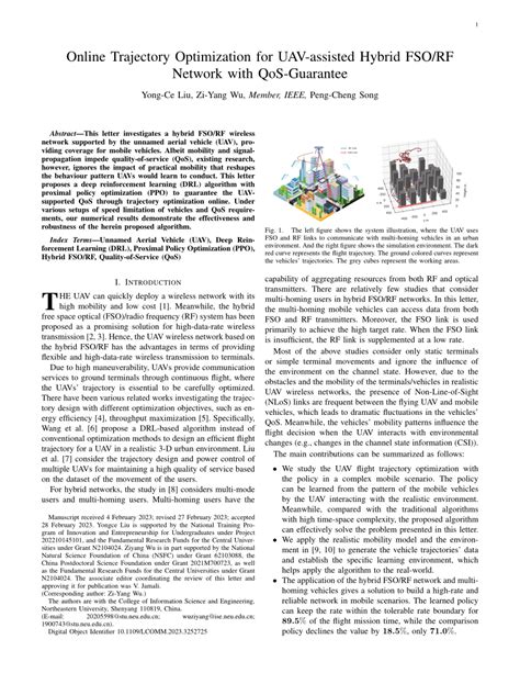 pdf online trajectory optimization for uav assisted hybrid fso rf