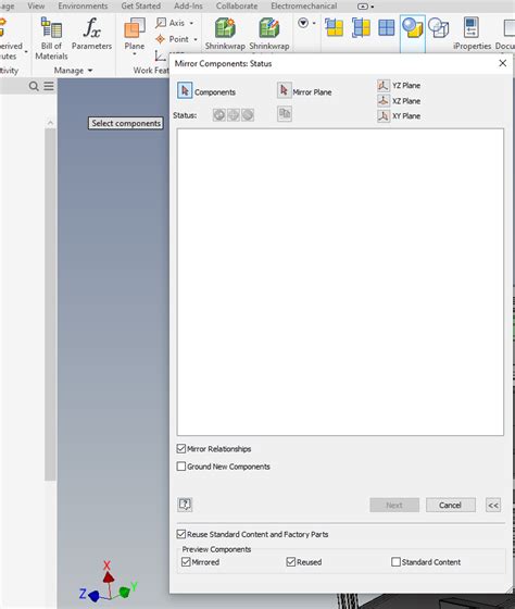 mirrored part doesn t have any parameters and rules autodesk community
