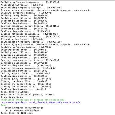 No Annotation And Orthology Output · Issue 255 · Eggnogdb Eggnog Mapper · Github