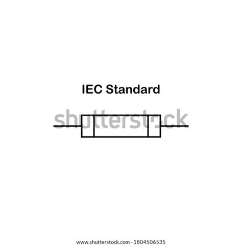 Electrical Fuse Iec Standard Vector Illustration Stock Vector Royalty Free