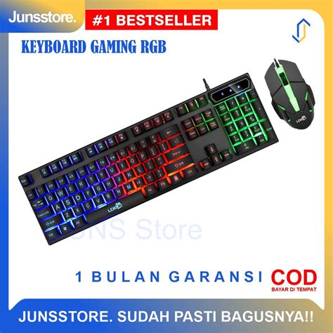 Jual Keyboard Gaming RGB LED 832 Box Set Gaming Keyboard Set Bundle LED With Mouse Backlight