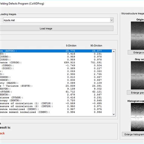 Main Interface Of Automatic Classification Of Welding Defects Cowdprog Download Scientific