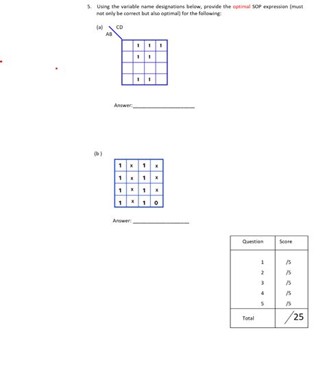 Solved 5 Using The Variable Name Designations Below
