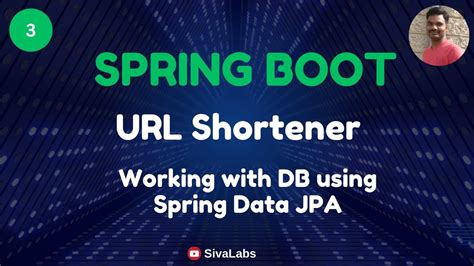 Spring Boot Build Url Shortener Application Part 3 Working With