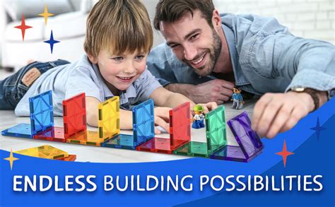 Sunny Auntie Magnetic Tiles 138 Pcs 4 Figures Bonus