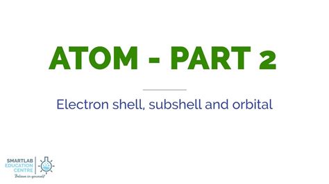Atom Part Electron Shell Subshell And Orbital YouTube