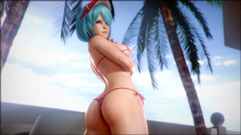 Rule 34 3d 3d Artwork Ass Back View Beach Bikini Blonde Hair