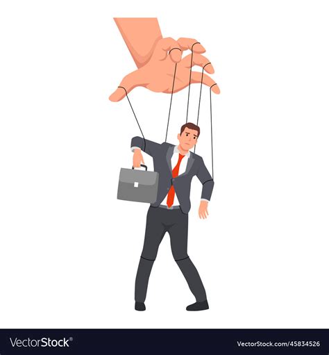 A Puppet Master Controlling Royalty Free Vector Image