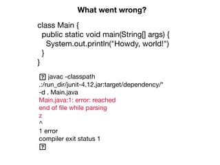 Very Basic Java Errors PPT