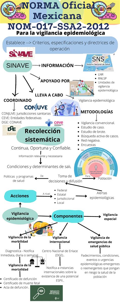 Infografía Sobre Vigilancia Epidemiológica Y Normas Nom 017 Ssa2 Studocu