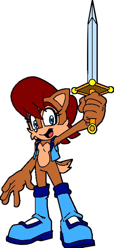 Sally Acorn Colored By 4xeyes1987 On Deviantart