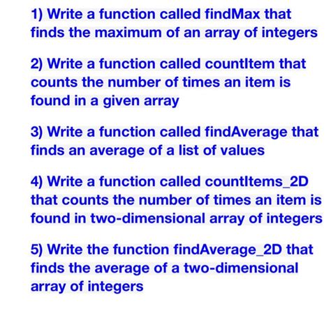 Solved 1 Write A Function Called Findmax That Finds The