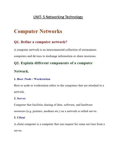 notes of networking technology pdf computer network network switch