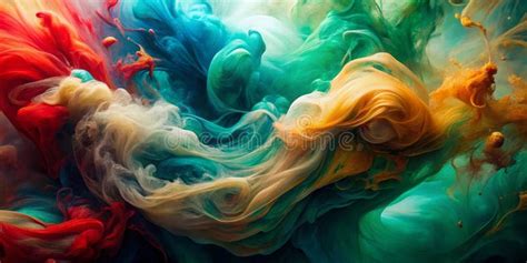 Abstract Swirling Colors A Symphony Of Hues And Textures In Fluid