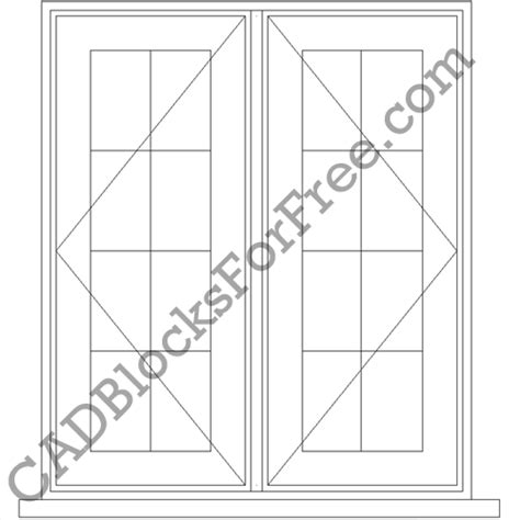 Window Free AutoCAD Block In DWG