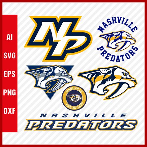 Nashville Predators Logo Predators Svg Cut Files Layered Inspire Uplift